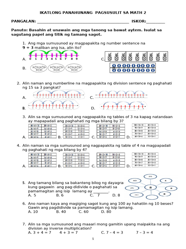 Q3 Periodic Test in MATH 2-Mariz | PDF