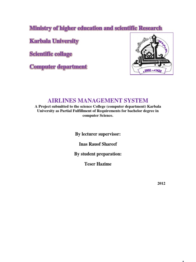 Airlines Management System | PDF