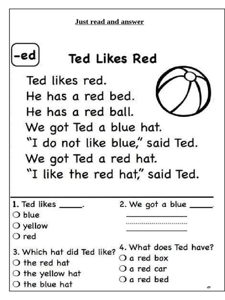 Just Read and Answer | PDF