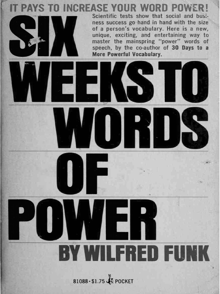 6 Weeks Word Power - Re | PDF