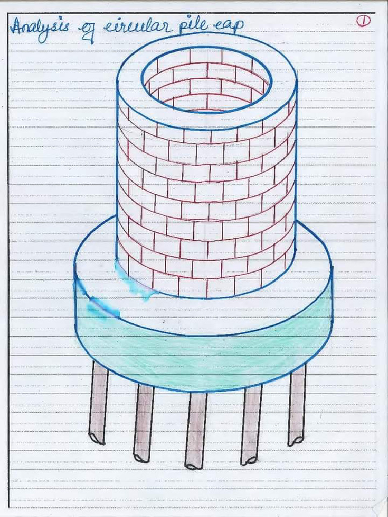 Circular Pile Cap (U Hla Naing) | PDF