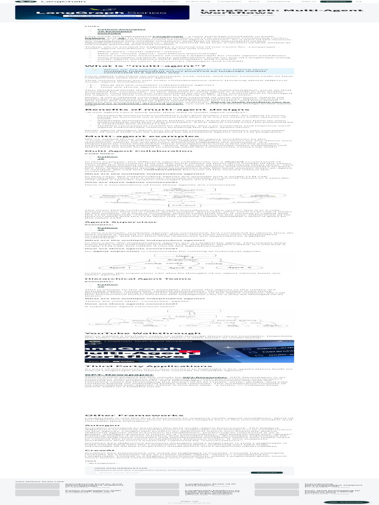 Multi-Agent Workflows with LangGraph | PDF | Computing | Software ...