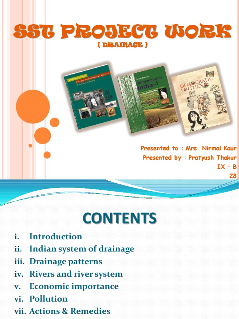 SST Project On Drainage | PDF | Hydrology | Bodies Of Water