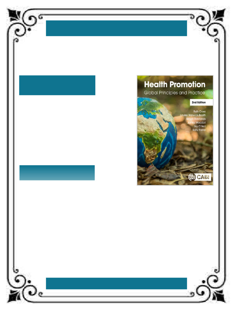 Health Promotion 2nd Edition Cross Ebook 2025 Complete Manual | PDF ...