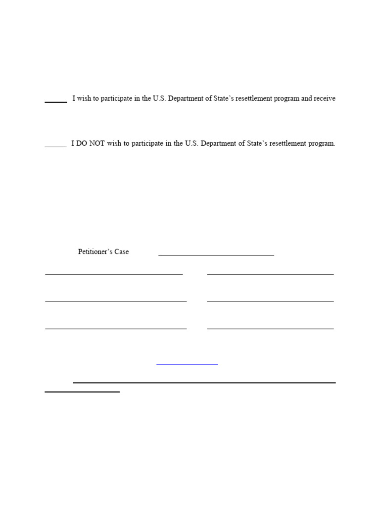 Refugee Benefits Form | PDF