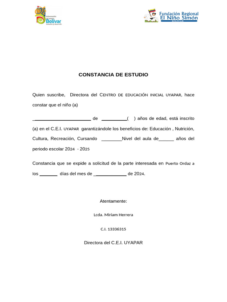 Costancias de Estudios y de Asistencia-logo-nuevo | PDF