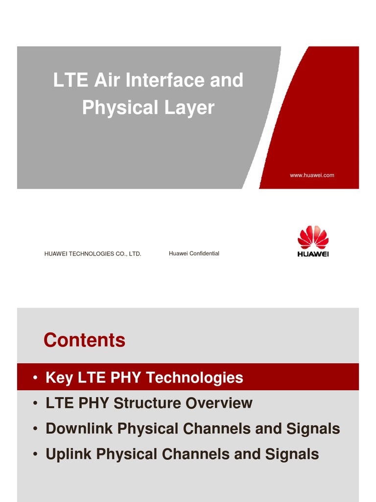 02 LTE Air Interface and Physical Layer | PDF | Orthogonal Frequency ...