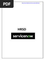 ServiceNow HRSD Overview and Features | PDF | Employment | Computing