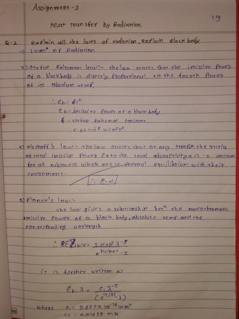 Heat Transfer Assignment 1 To 7-25-39 | PDF