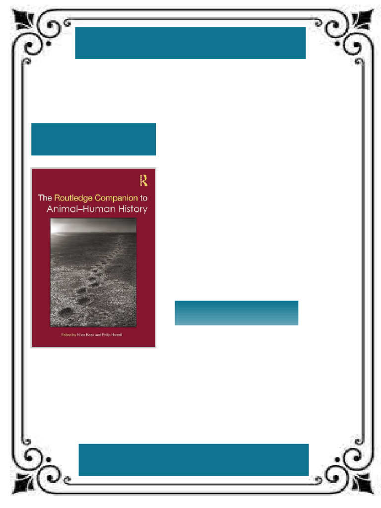 The Routledge Companion to Animal Human History Routledge Companions ...