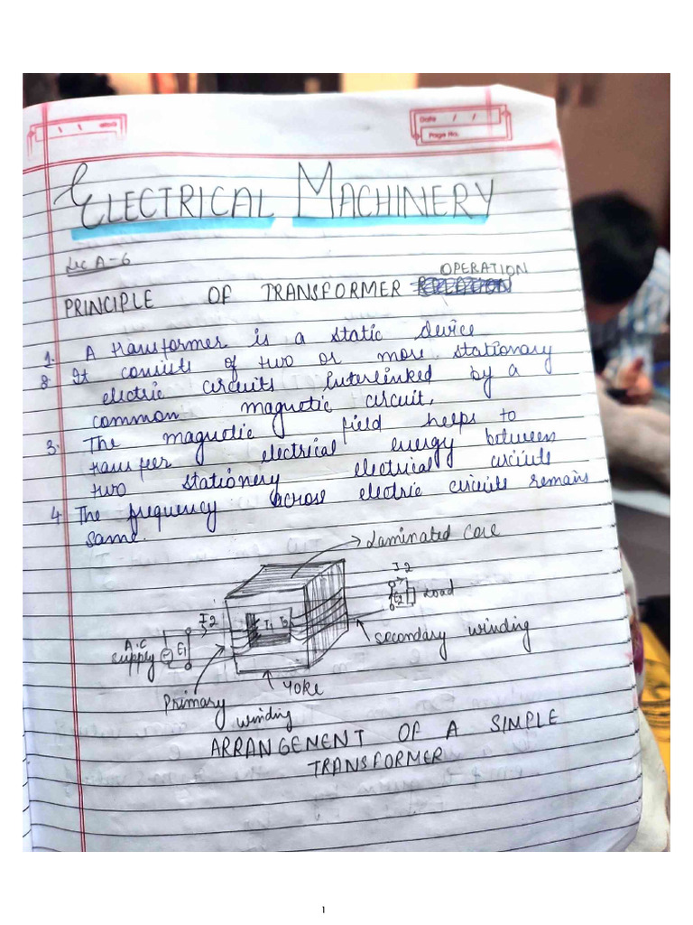 Electrical Machinery | PDF