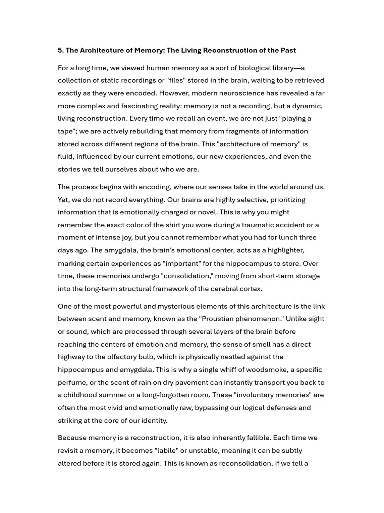 Understanding Memory's Dynamic Architecture | PDF | Memory ...