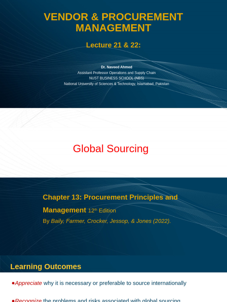 Global Sourcing and Procurement Strategies | PDF | Business | Service ...