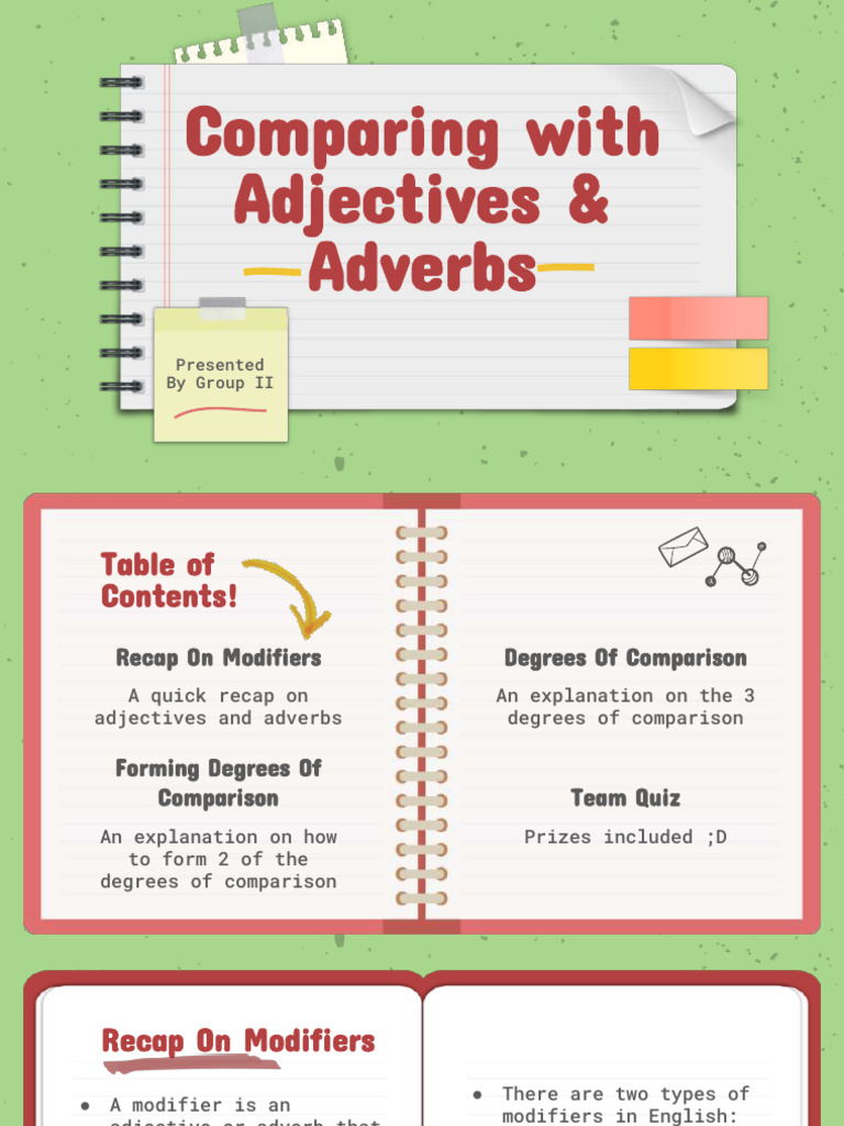 Comparing With Adjectives and Adverbs | PDF | Adjective | Adverb