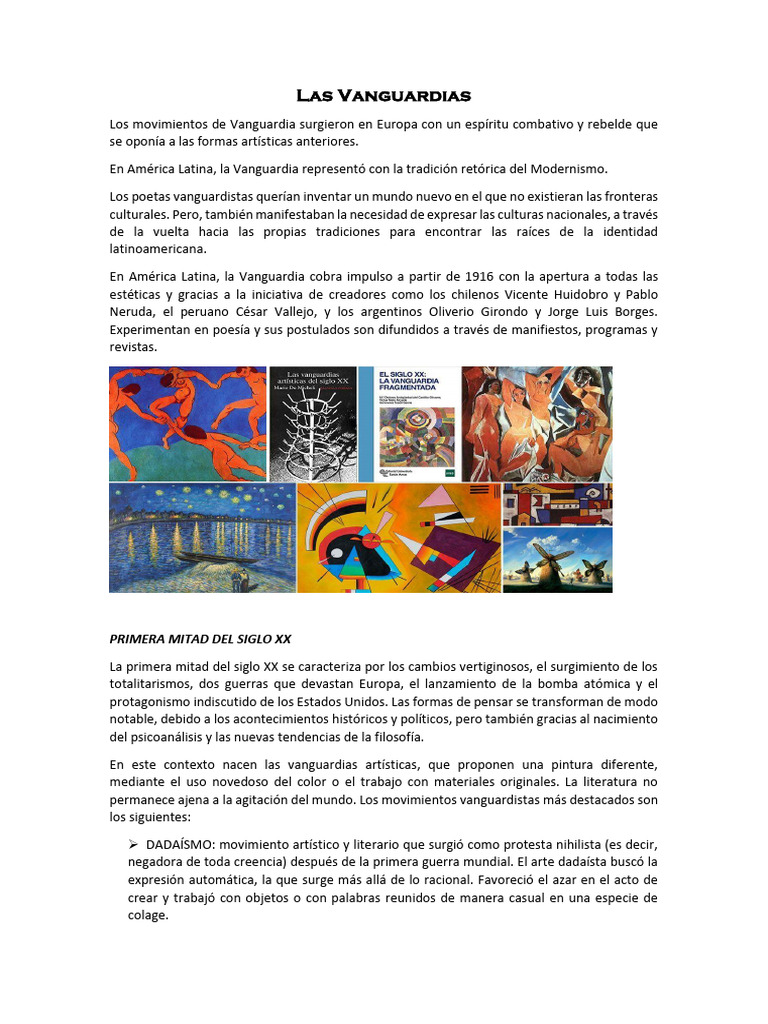 Vanguard i As | PDF | Vanguardia | Las artes