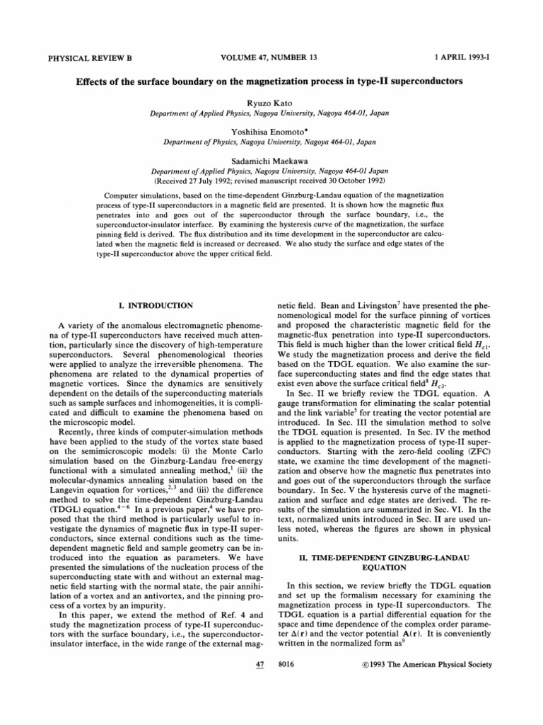 Magnetization in Type-II Superconductors | PDF | Superconductivity ...