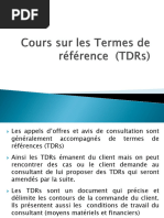 Élaboration des Termes de Référence (TDR) | PDF | Consultant