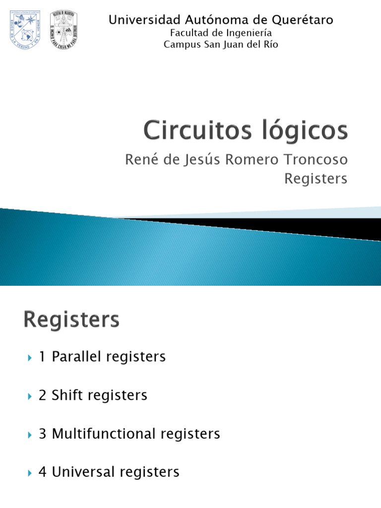 Types of Digital Registers Explained | PDF | Electrical Engineering ...