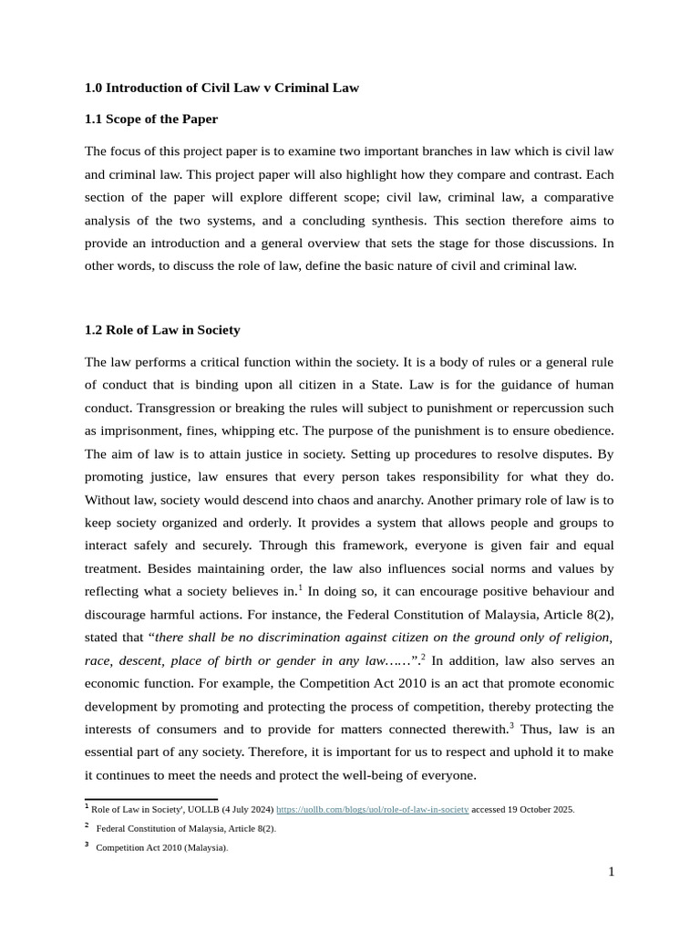 Civil Law Vs Criminal Law | PDF | Burden Of Proof (Law) | Crimes