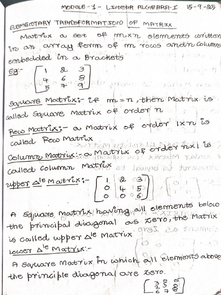 Maths Module 1 | PDF