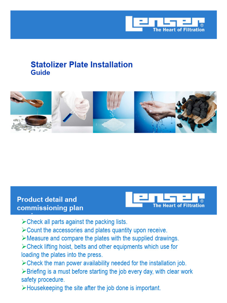 Statolizer Plate Installation Guide | PDF | Screw | Leak