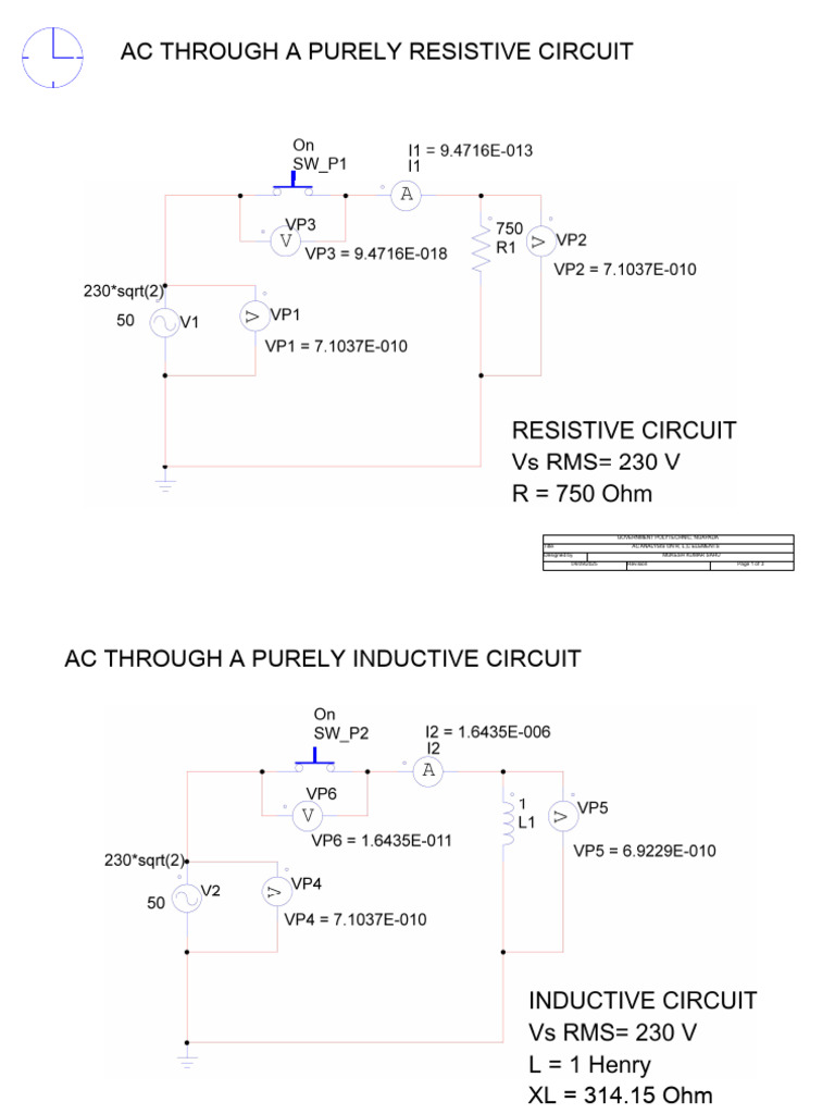 Ac Analysis To RLC Elements | PDF | Electricity | Electrical Engineering