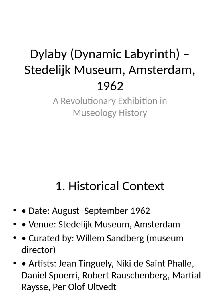 Dylaby Presentation Academic | PDF | Museology | Art Movements