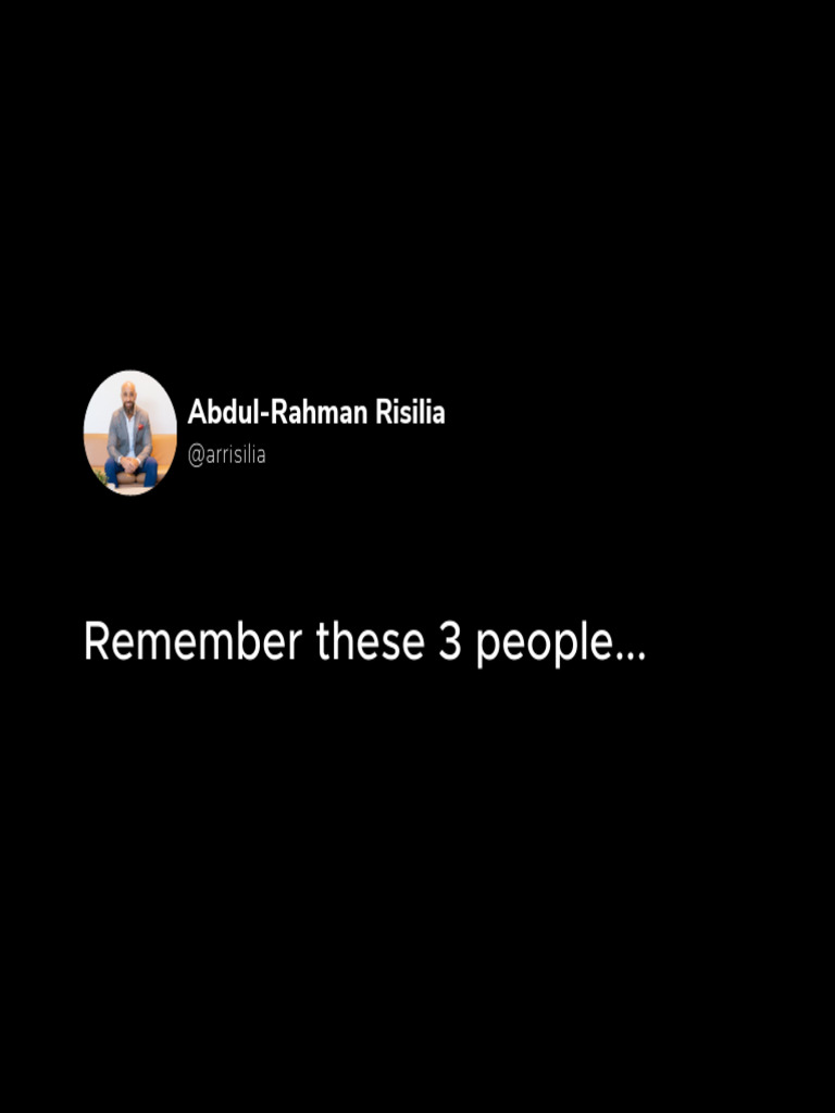 Remember These 3 People 1742801638 | PDF