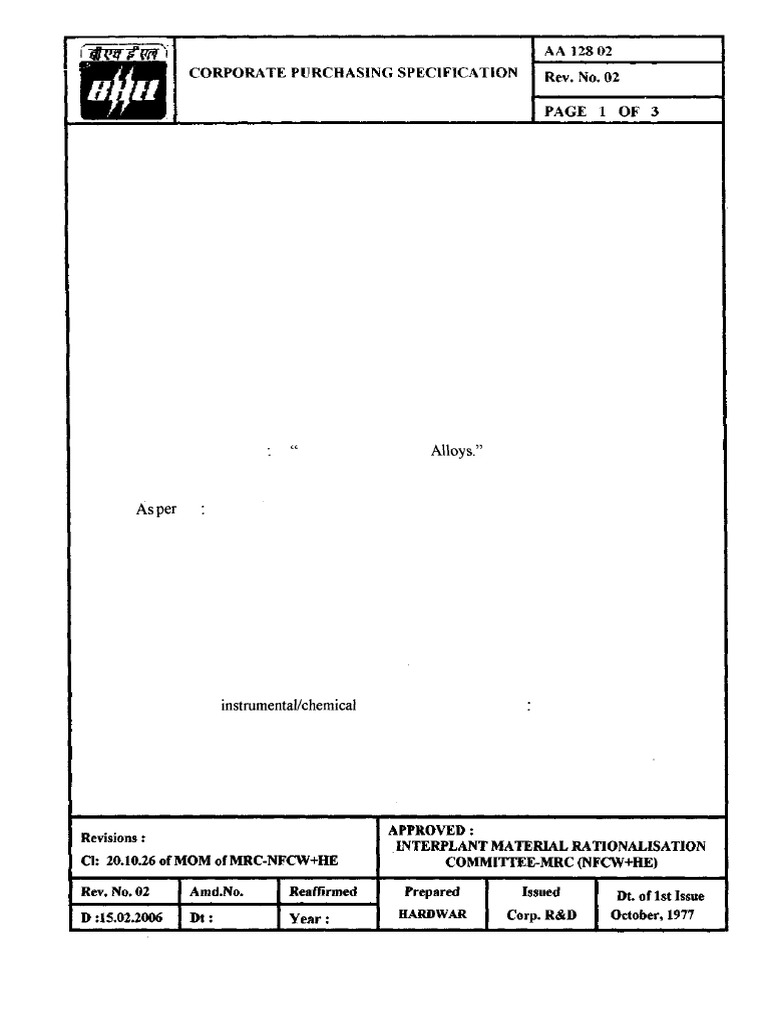 Aa 128 02 Rev 02 | PDF | Tin | Alloy