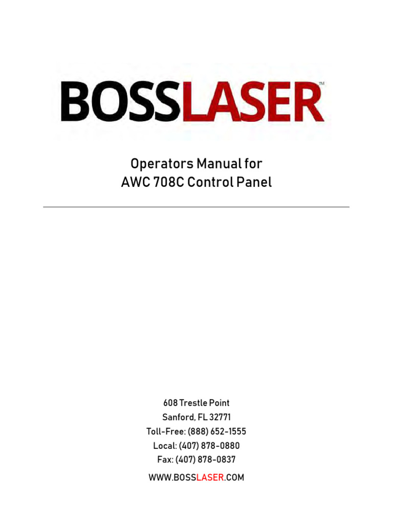 Primary AWC 708C Control Panel Manual | PDF | Menu (Computing) | Cursor ...