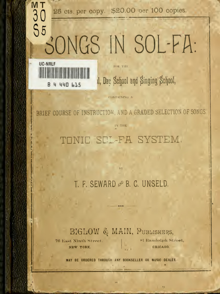 Tonic Sol-Fa Instruction and Songs Guide | PDF | Scale (Music) | Tone ...