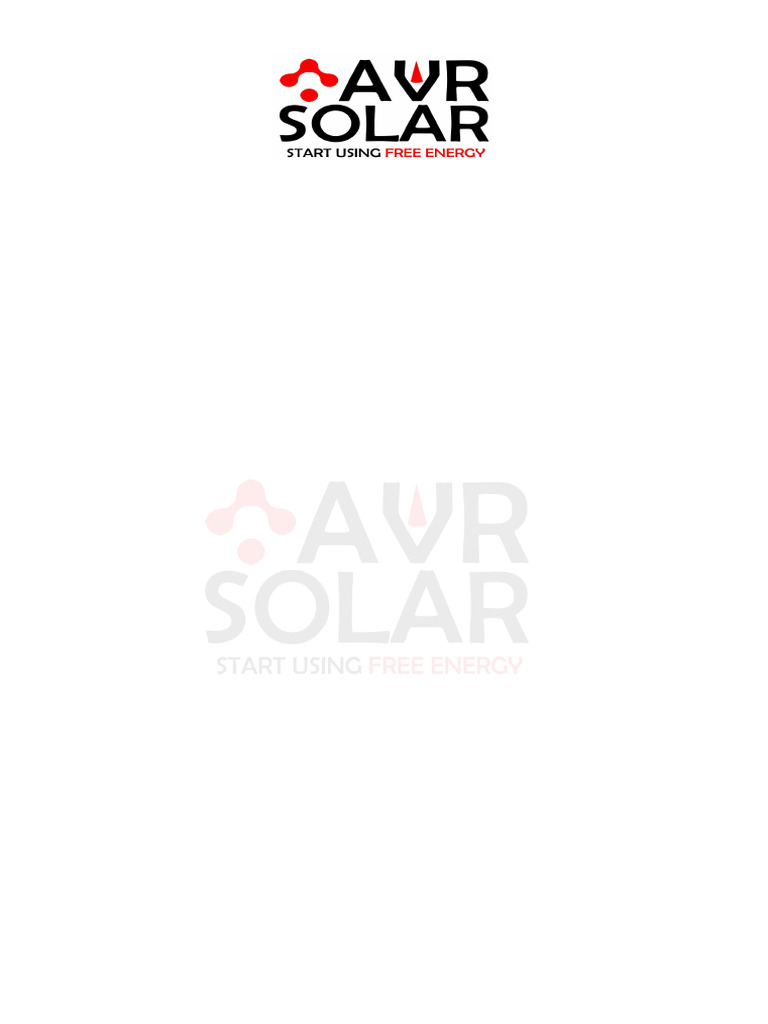 AVR SOLAR Certificate Quality and Trust Watermark | PDF