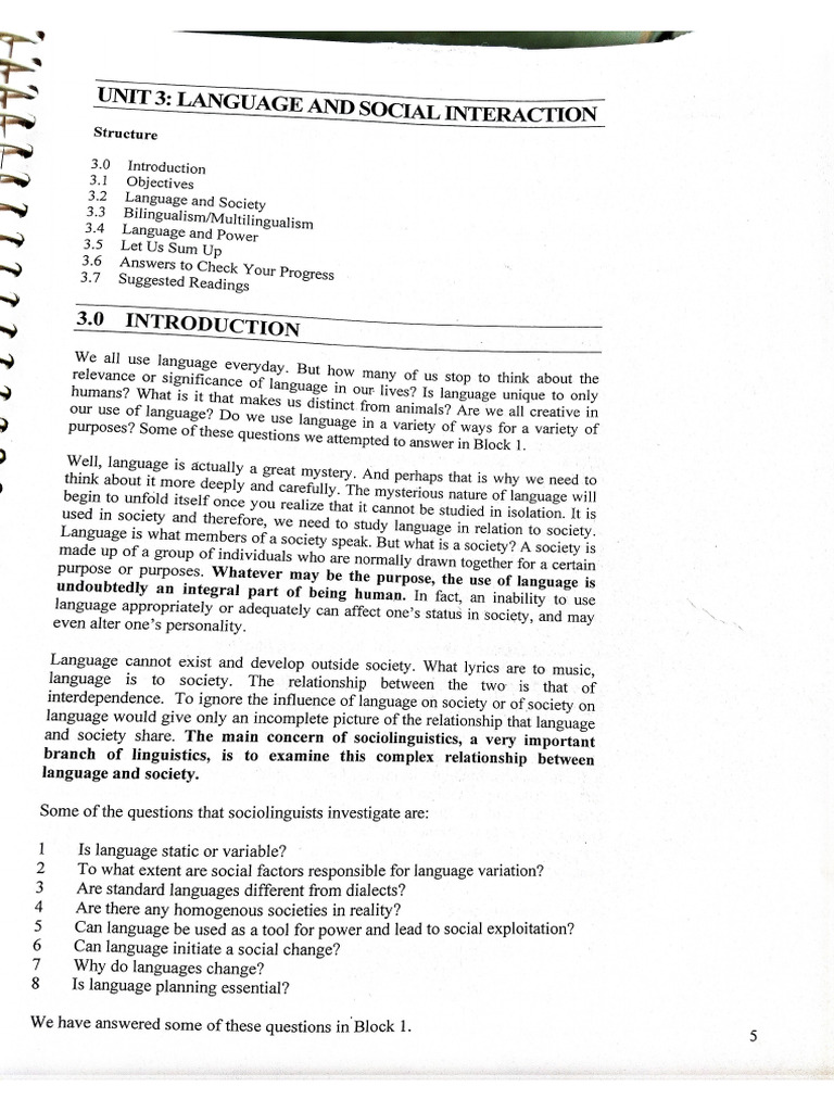 Language & Social Interaction | PDF