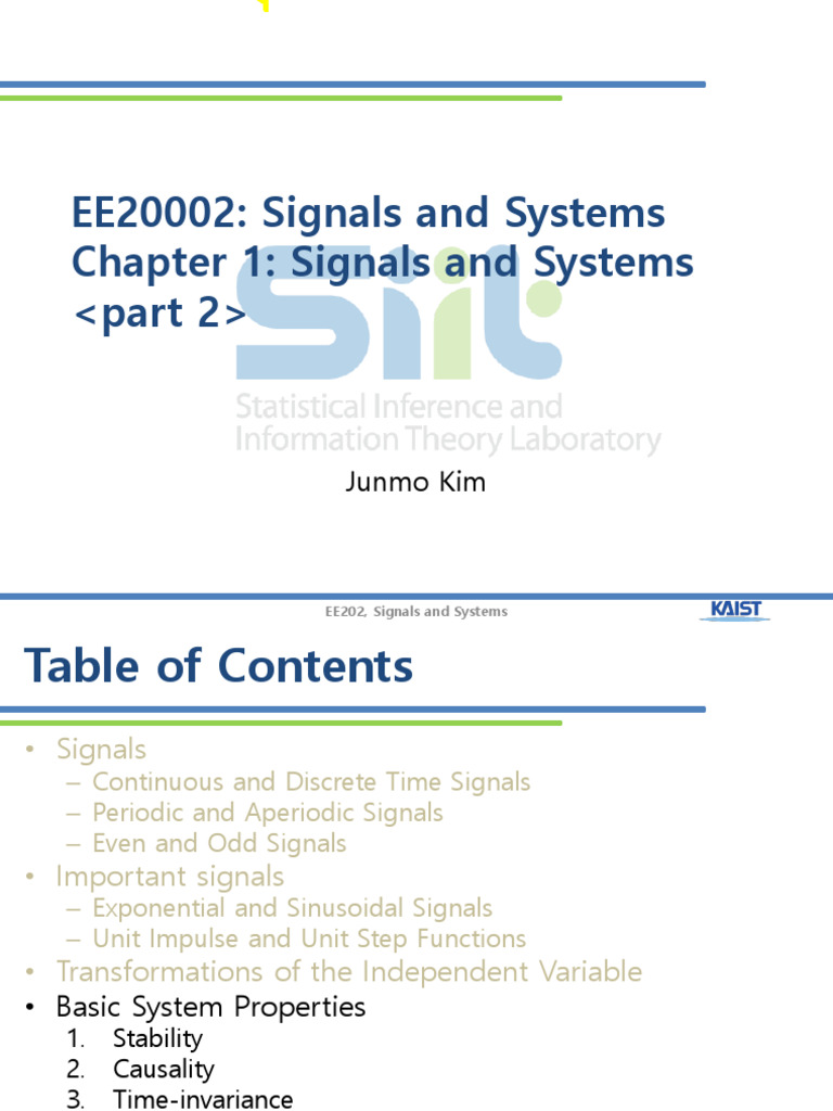 Signals and Systems Overview | PDF | Applied Mathematics | Mathematics