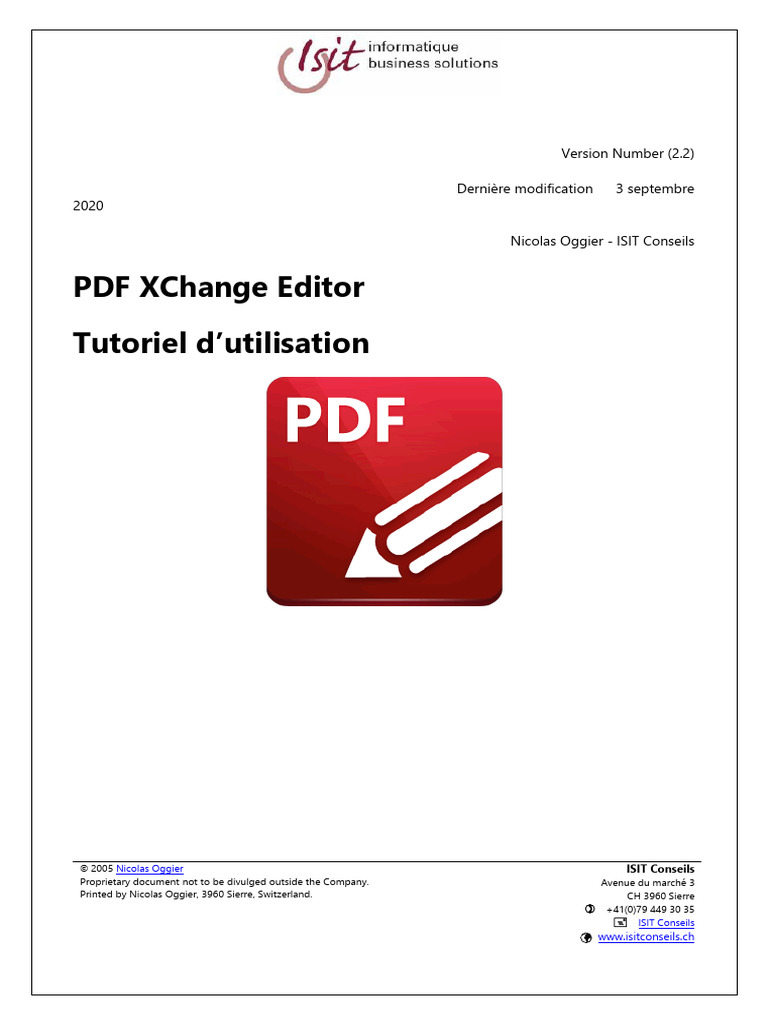 Tutoriel PDF XChange Editor v2.2 | PDF | Fichier informatique ...