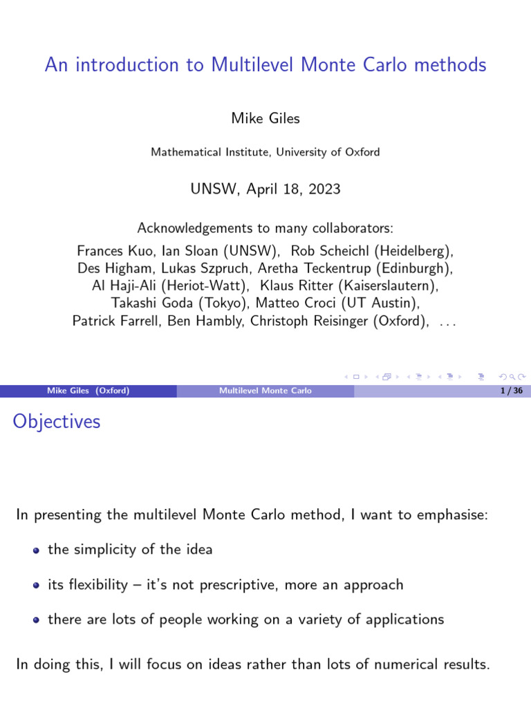 Unsw 23 | PDF | Stochastic Differential Equation | Applied Mathematics