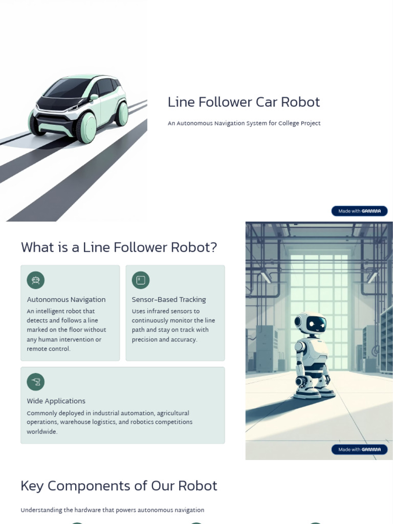 Line Follower Car Robot | PDF | Sensor | Automation