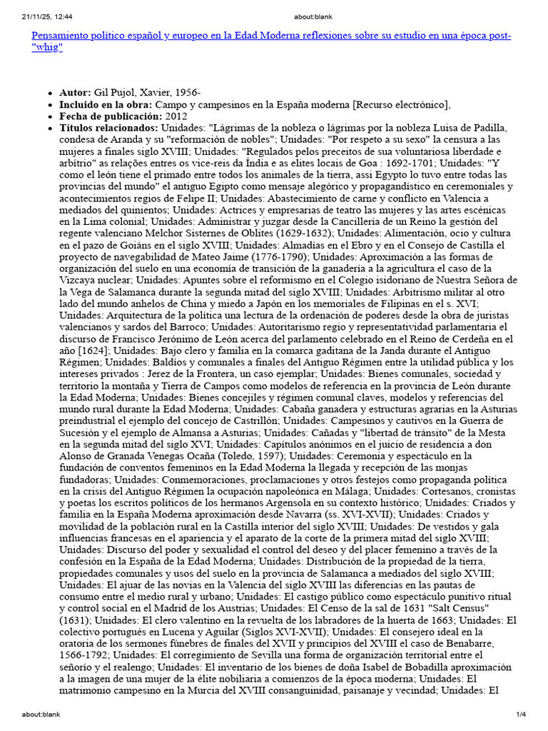 Segundo Texto Gil Pujol | PDF | Período moderno temprano | España