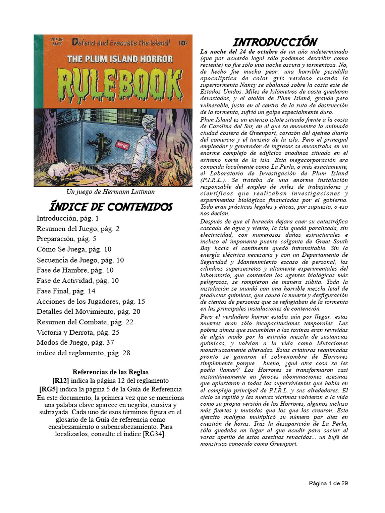 The Plum Island Horror Reglamento | PDF