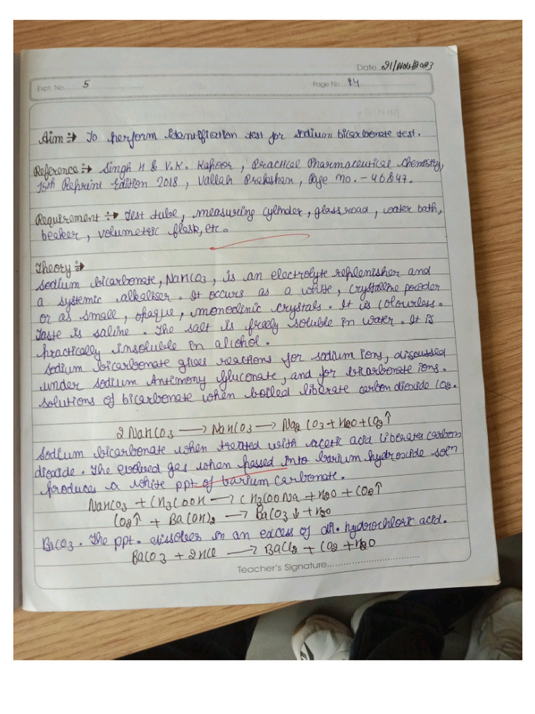 Identification Test of Inorganic Compounds | PDF