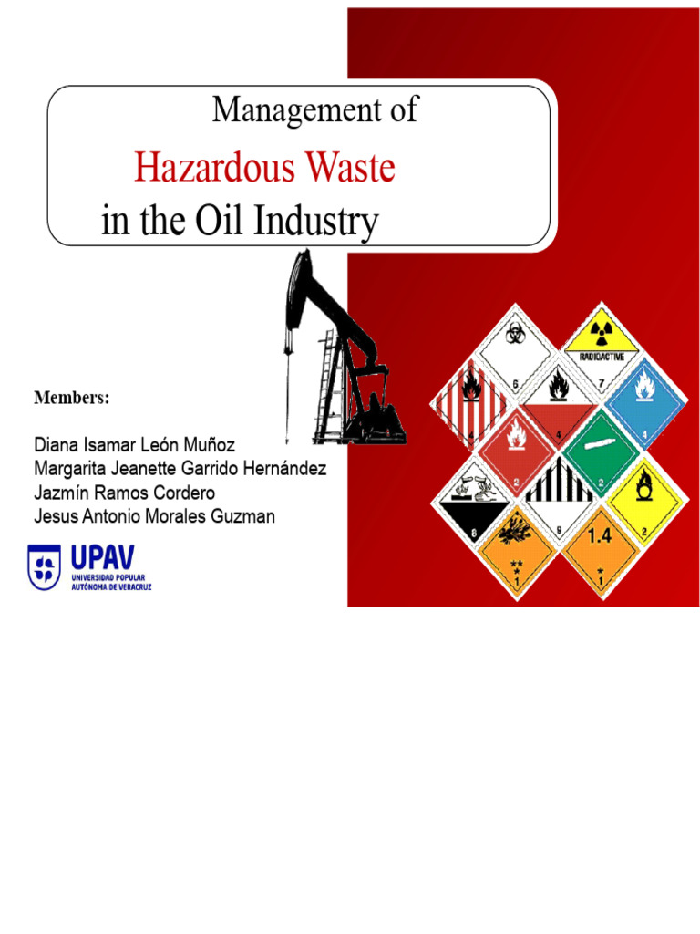 Hazardous Waste Management in Oil Industry | PDF | Hazardous Waste | Waste