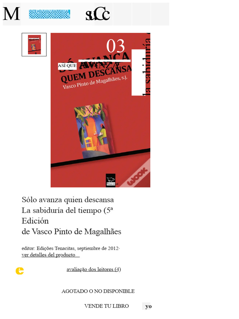 Só Avanza Quien Descansa de Vasco Pinto de Magalhães - Libro - WOOK | PDF