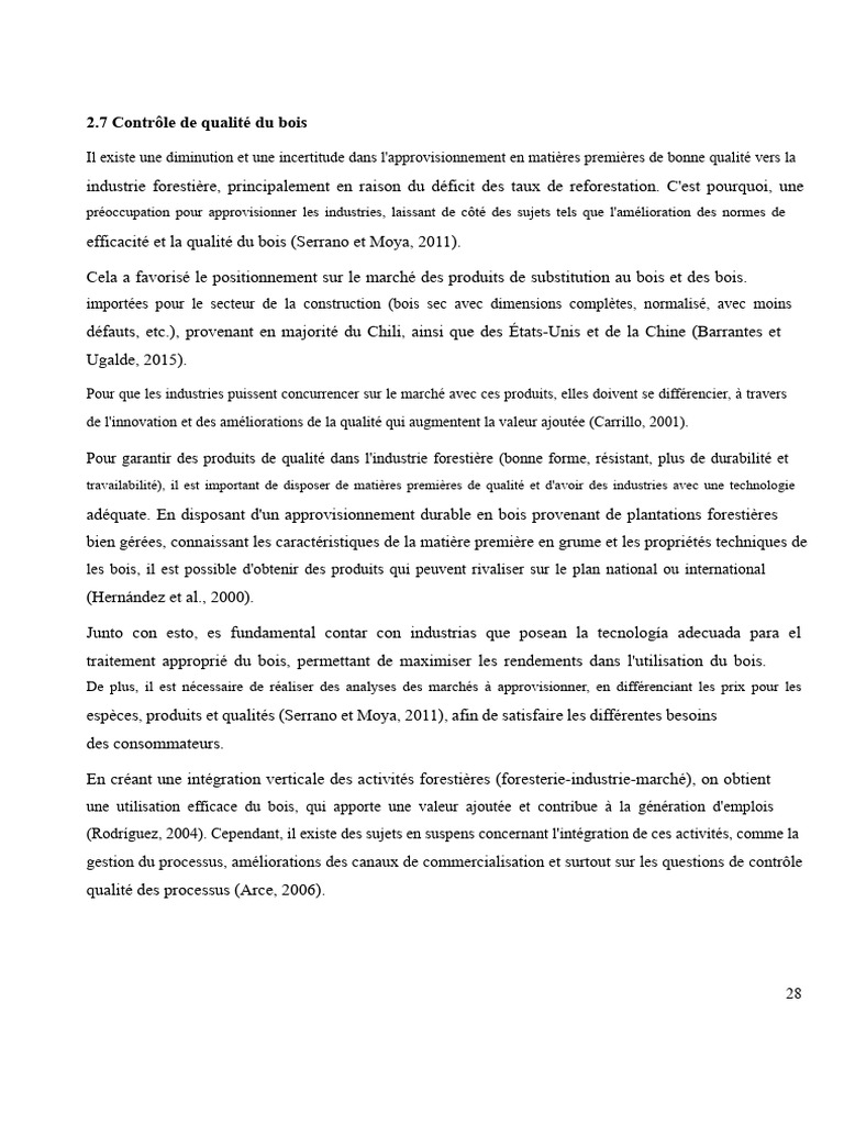 Contrôle et qualité du bois en industrie | PDF | Bois | Matière première
