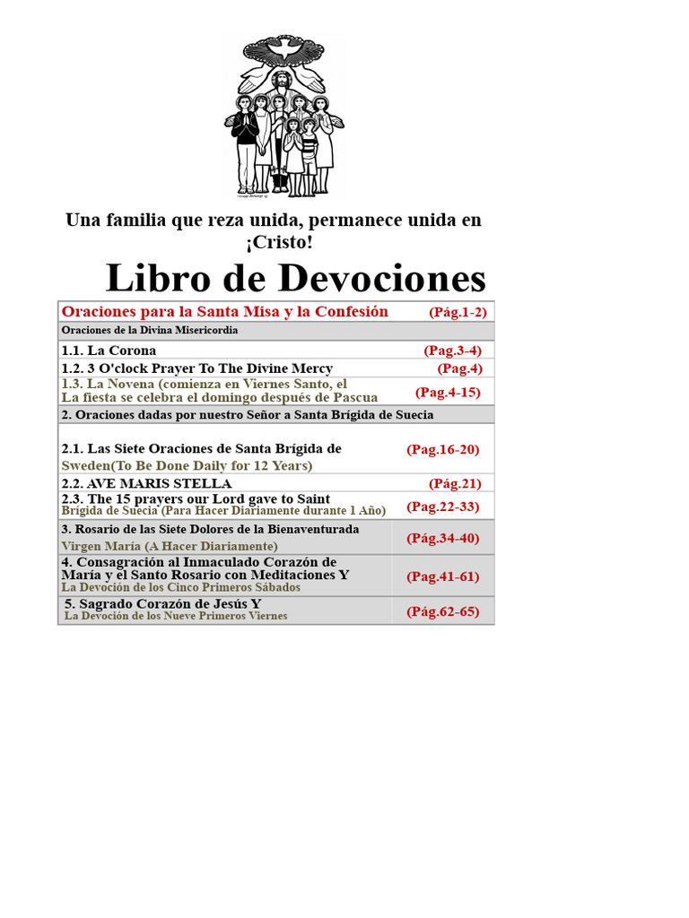 200337058 en Libro de Devociones Católicas DOC | PDF | Creencia ...
