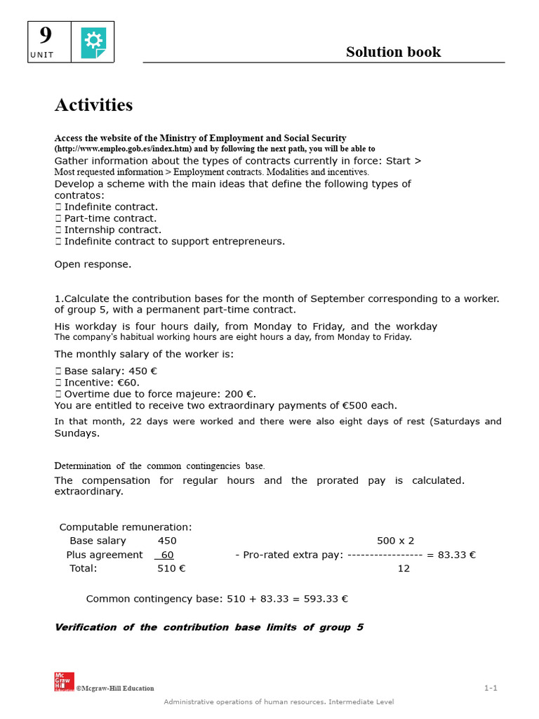 Topic 9 HR | PDF | Salary | Working Time