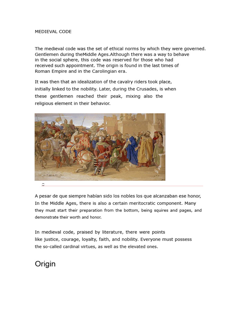 Medieval and Pre-Hispanic Code | PDF | Chivalry | Knight