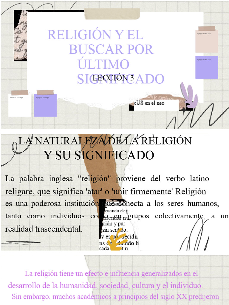 RELIGIÓN Y LA BÚSQUEDA DEL SIGNIFICADO ÚLTIMO | PDF | Fundamentalismo ...