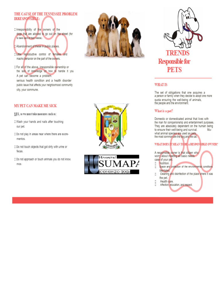 Animal Prevention Brochure | PDF | Pet | Dogs