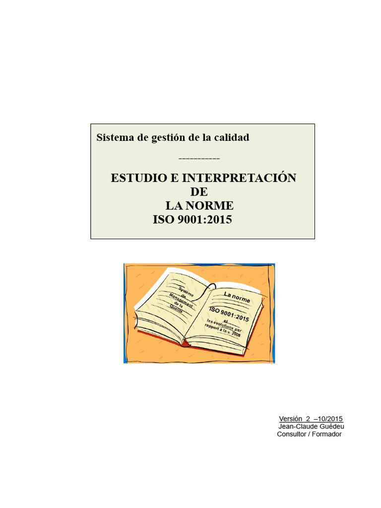 ESTUDIO E INTERPRETACIÓN DE LA NORMA ISO.pdf | PDF | Sistema de manejo ...
