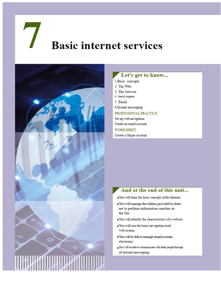 Topic 8 Basic Internet Services | PDF | World Wide Web | Internet & Web